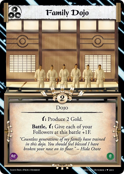 Family Dojo/card | L5r: Legend of the Five Rings Wiki | Fandom