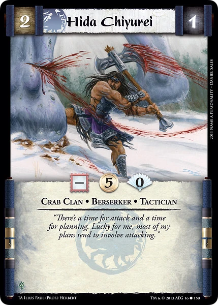 Hida Chiyurei/card | L5r: Legend of the Five Rings Wiki | Fandom