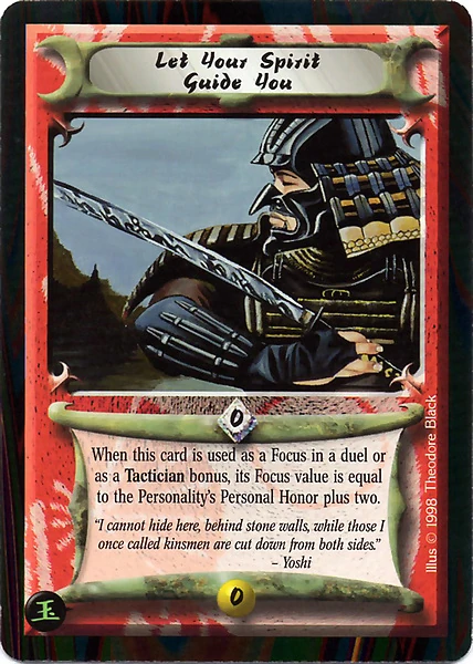 Let Your Spirit Guide You/card | L5r: Legend of the Five Rings Wiki ...