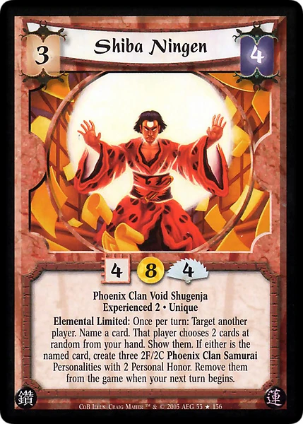 Shiba Ningen Exp2/card | L5r: Legend of the Five Rings Wiki | Fandom