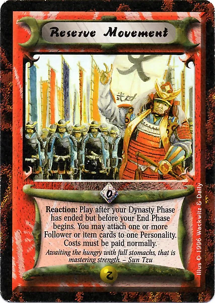 Reserve Movement/card | L5r: Legend of the Five Rings Wiki | Fandom