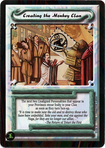 Creating the Monkey Clan/card | L5r: Legend of the Five Rings Wiki | Fandom