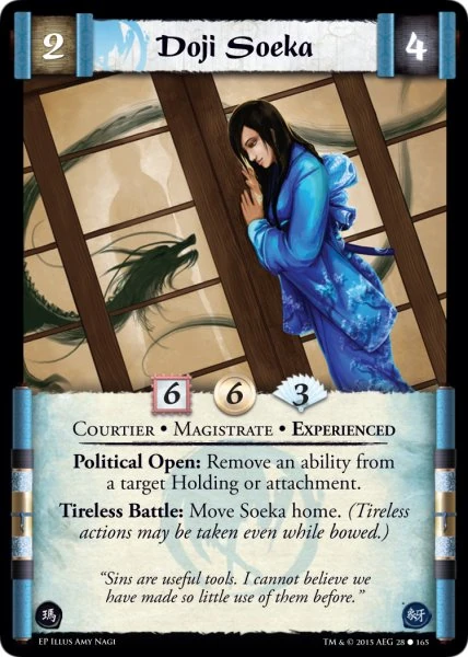 Doji Soeka Exp/card | L5r: Legend of the Five Rings Wiki | Fandom