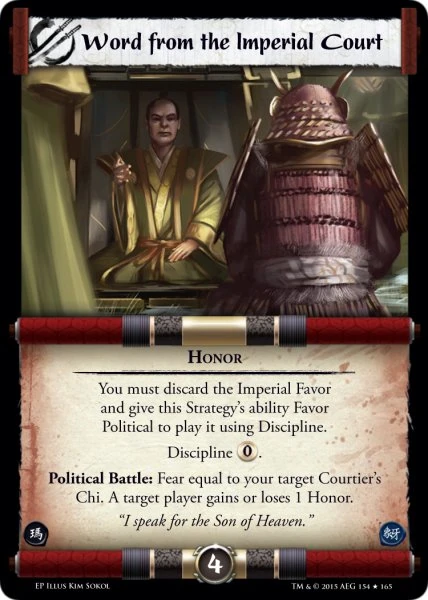Word from the Imperial Court/card | L5r: Legend of the Five Rings Wiki ...