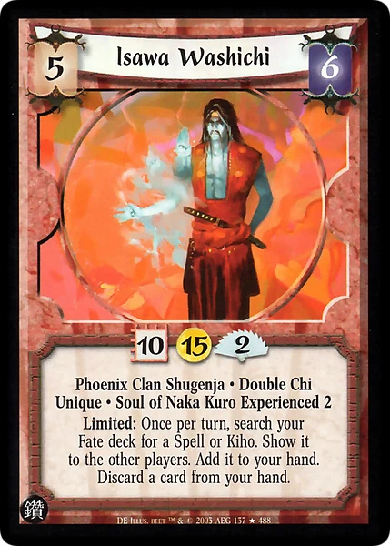 Isawa Washichi/card | L5r: Legend of the Five Rings Wiki | Fandom
