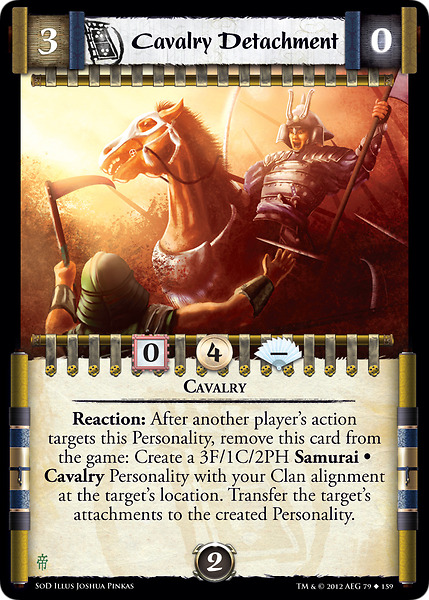 Cavalry Detachmentcard L5r Legend Of The Five Rings Wiki Fandom