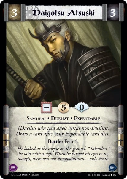 Daigotsu Atsushi/card | L5r: Legend of the Five Rings Wiki | Fandom