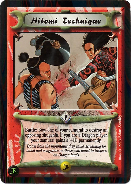 Hitomi Technique/card | L5r: Legend of the Five Rings Wiki | Fandom