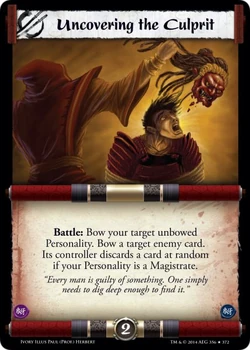 Uncovering the Culprit/card | L5r: Legend of the Five Rings Wiki | Fandom