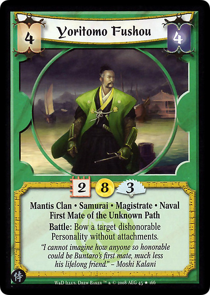 Yoritomo Fushoucard L5r Legend Of The Five Rings Wiki Fandom