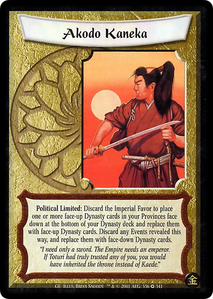 Akodo Kaneka/card | L5r: Legend of the Five Rings Wiki | Fandom