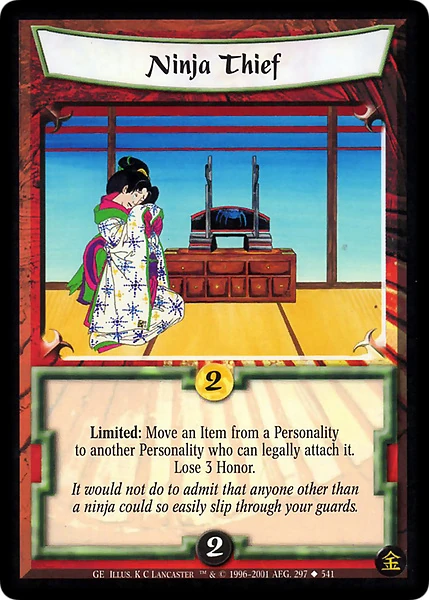 Ninja Thief/card2 | L5r: Legend of the Five Rings Wiki | Fandom