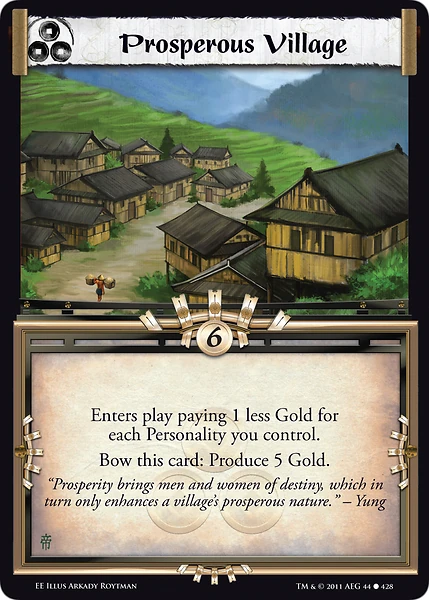 Prosperous Village/card | L5r: Legend of the Five Rings Wiki | Fandom