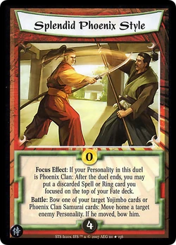 Splendid Phoenix Style/card | L5r: Legend of the Five Rings Wiki | Fandom