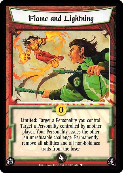 Flame and Lightning/card | L5r: Legend of the Five Rings Wiki | Fandom