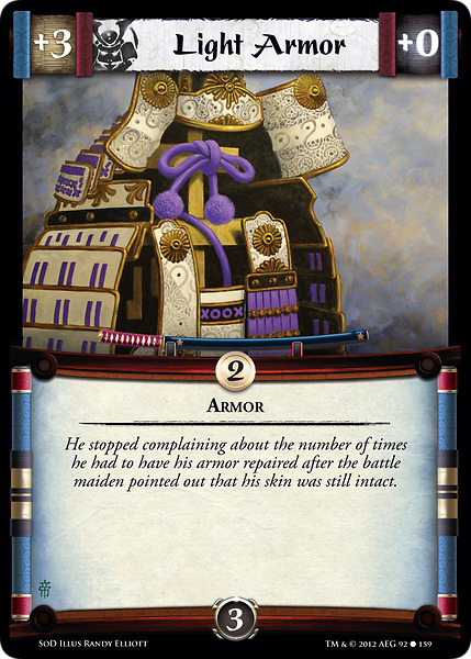 Light Armorcard L5r Legend Of The Five Rings Wiki Fandom