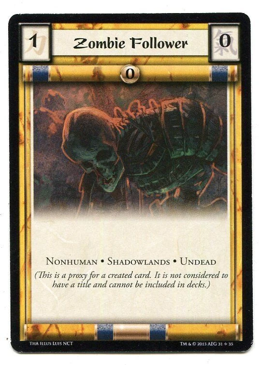 Zombie Follower/card2 | L5r: Legend of the Five Rings Wiki | Fandom