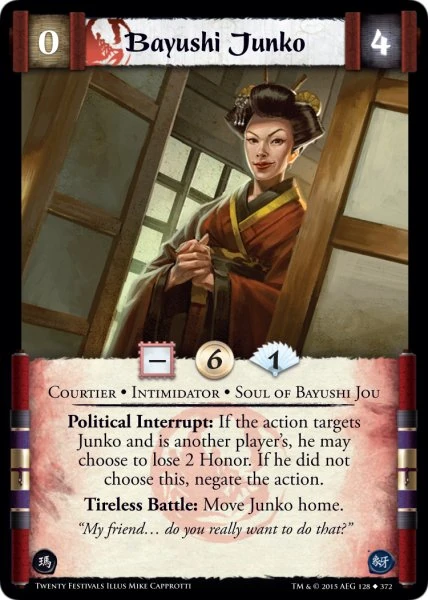 Bayushi Junko/card | L5r: Legend of the Five Rings Wiki | Fandom