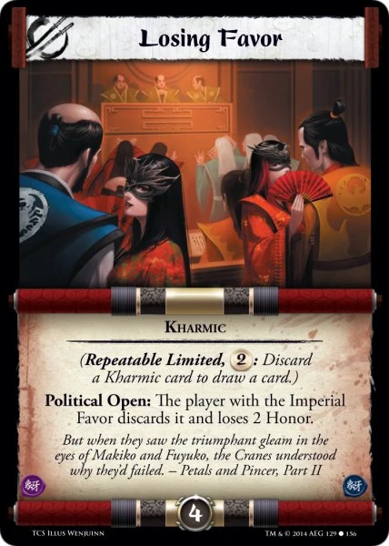 Losing Favor/card | L5r: Legend of the Five Rings Wiki | Fandom