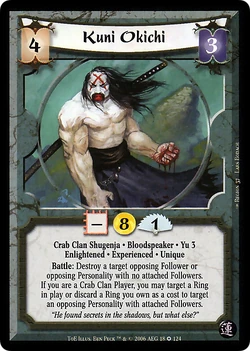 Kuni Okichi Exp/card | L5r: Legend of the Five Rings Wiki | Fandom