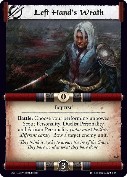 Left Hand's Wrath/card | L5r: Legend of the Five Rings Wiki | Fandom