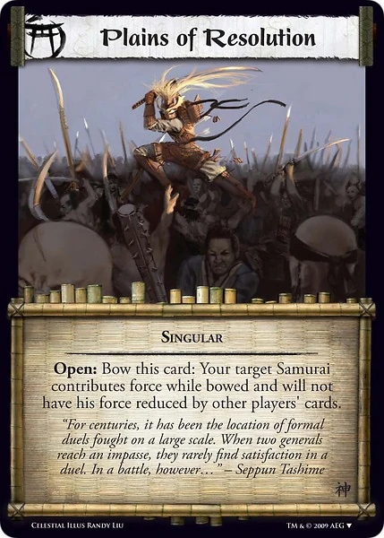 Plains of Resolution/card | L5r: Legend of the Five Rings Wiki | Fandom