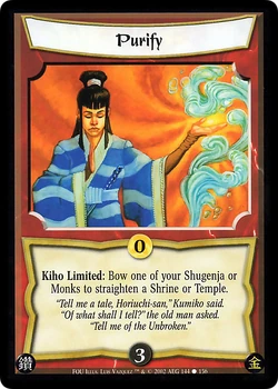 Purify/card | L5r: Legend of the Five Rings Wiki | Fandom