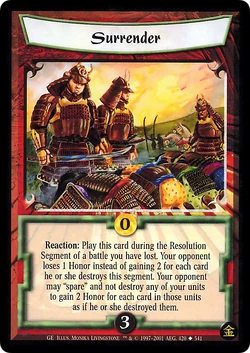 Surrender/card2 | L5r: Legend of the Five Rings Wiki | Fandom