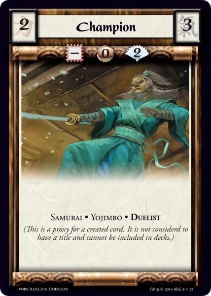 Champion/card | L5r: Legend of the Five Rings Wiki | Fandom