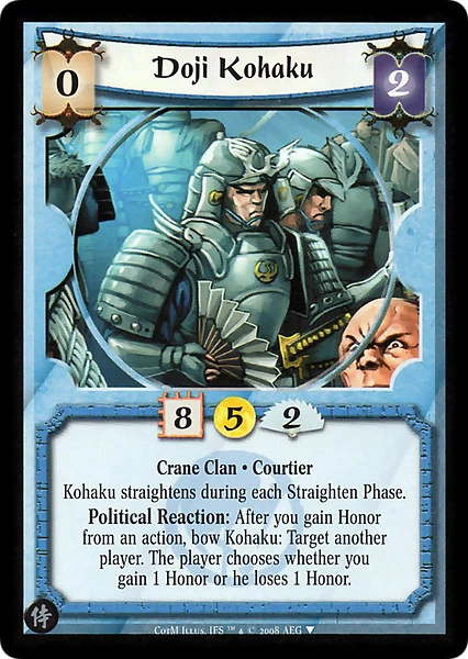 Doji Kohaku/card | L5r: Legend of the Five Rings Wiki | Fandom