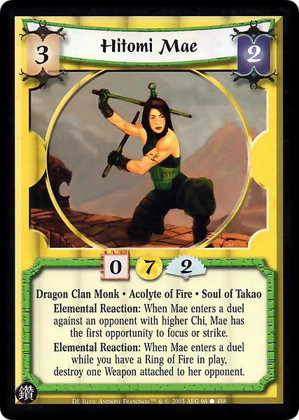 Hitomi Mae/card | L5r: Legend of the Five Rings Wiki | Fandom