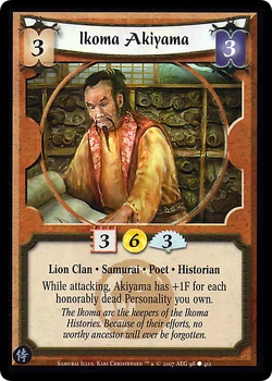Ikoma Akiyama/card | L5r: Legend of the Five Rings Wiki | Fandom