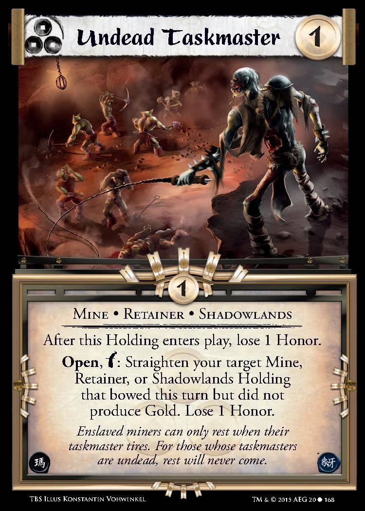 Undead Taskmaster/card | L5r: Legend of the Five Rings Wiki | Fandom