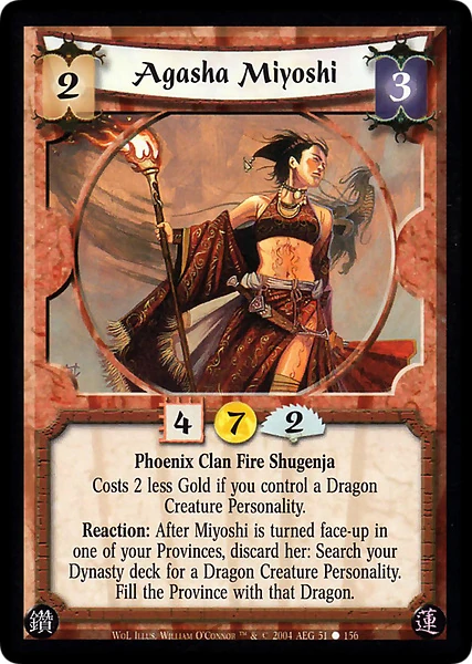 Agasha Miyoshi/card | L5r: Legend of the Five Rings Wiki | Fandom