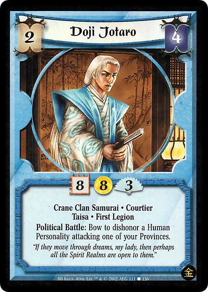 Doji Jotaro/card | L5r: Legend of the Five Rings Wiki | Fandom