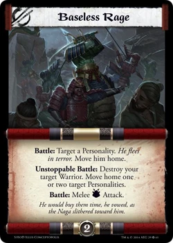 Baseless Rage/card | L5r: Legend of the Five Rings Wiki | Fandom