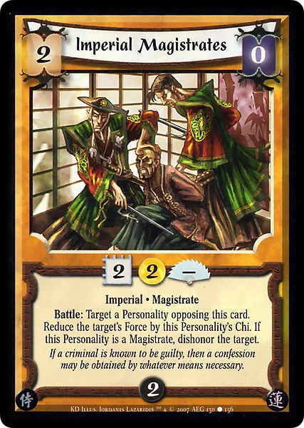 Imperial Magistrates/card | L5r: Legend of the Five Rings Wiki | Fandom