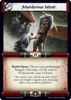Murderous Intent/card | L5r: Legend of the Five Rings Wiki | Fandom