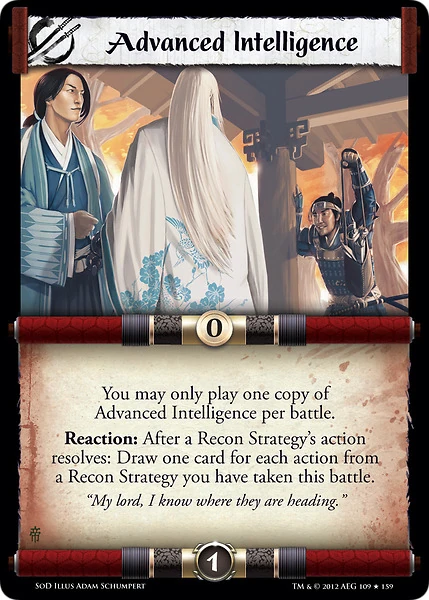 Advanced Intelligence/card | L5r: Legend of the Five Rings Wiki | Fandom