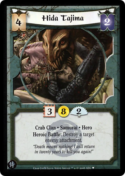 Hida Tajima/card | L5r: Legend of the Five Rings Wiki | Fandom