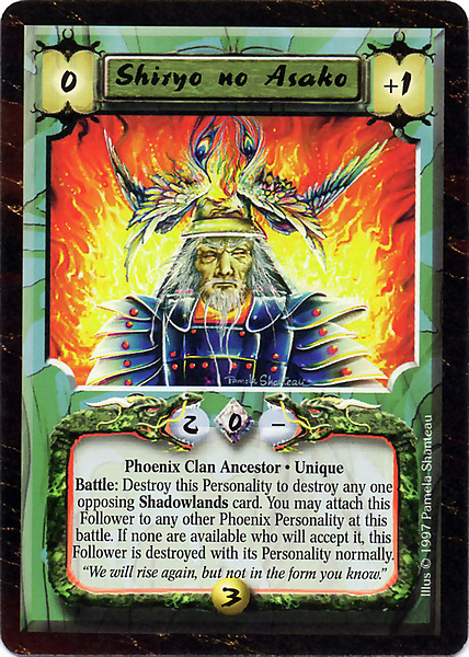 Shiryo No Asakocard L5r Legend Of The Five Rings Wiki Fandom