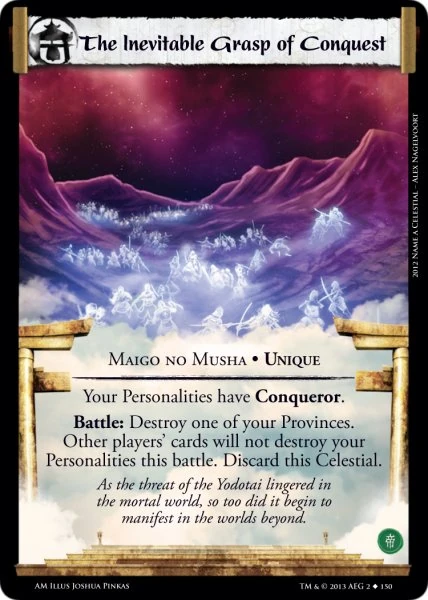 The Inevitable Grasp of Conquest/card | L5r: Legend of the Five Rings ...