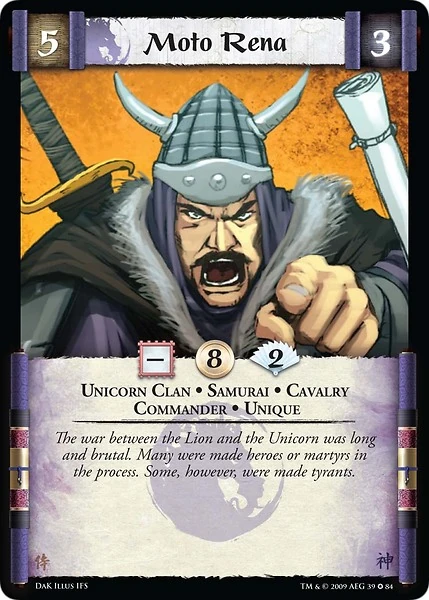 Moto Rena/card | L5r: Legend of the Five Rings Wiki | Fandom