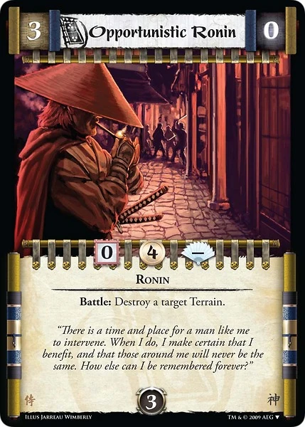 Opportunistic Ronin/card | L5r: Legend of the Five Rings Wiki | Fandom