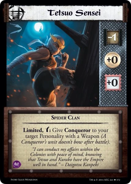 Tetsuo Sensei/card | L5r: Legend of the Five Rings Wiki | Fandom