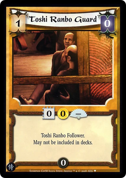 Toshi Ranbo Guard/card | L5r: Legend of the Five Rings Wiki | Fandom