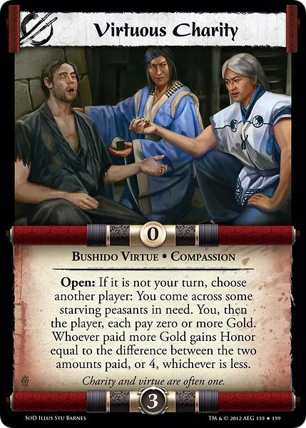 Virtuous Charity/card | L5r: Legend of the Five Rings Wiki | Fandom