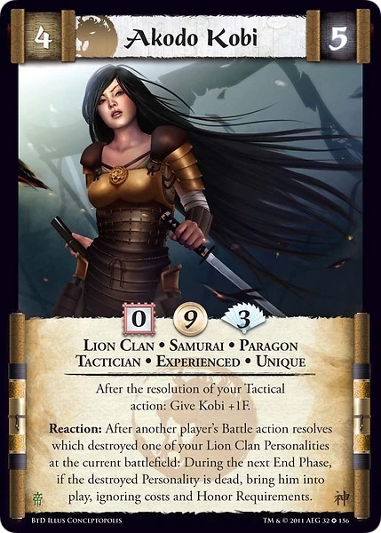 Akodo Kobi Exp/card | L5r: Legend of the Five Rings Wiki | Fandom