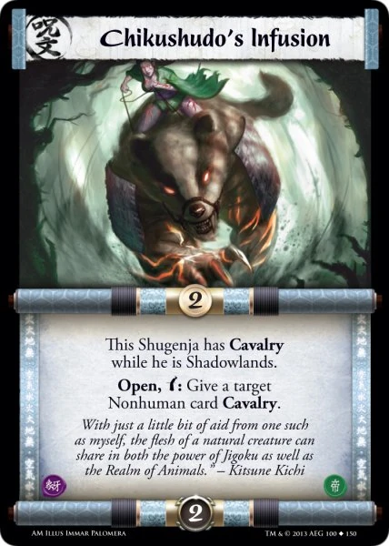 Chikushudo's Infusion/card | L5r: Legend of the Five Rings Wiki | Fandom