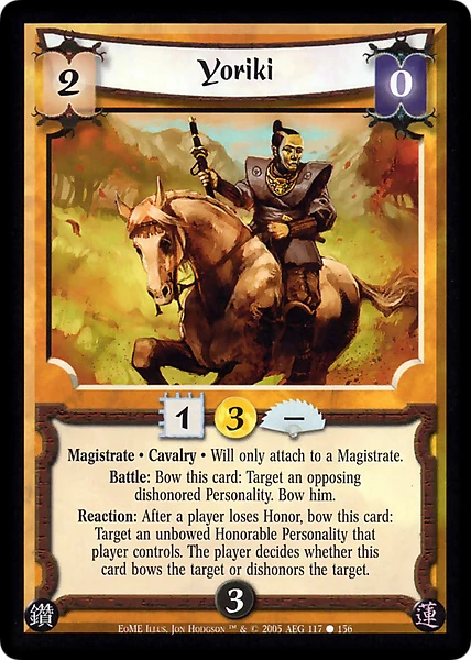 Yoriki/card | L5r: Legend of the Five Rings Wiki | Fandom